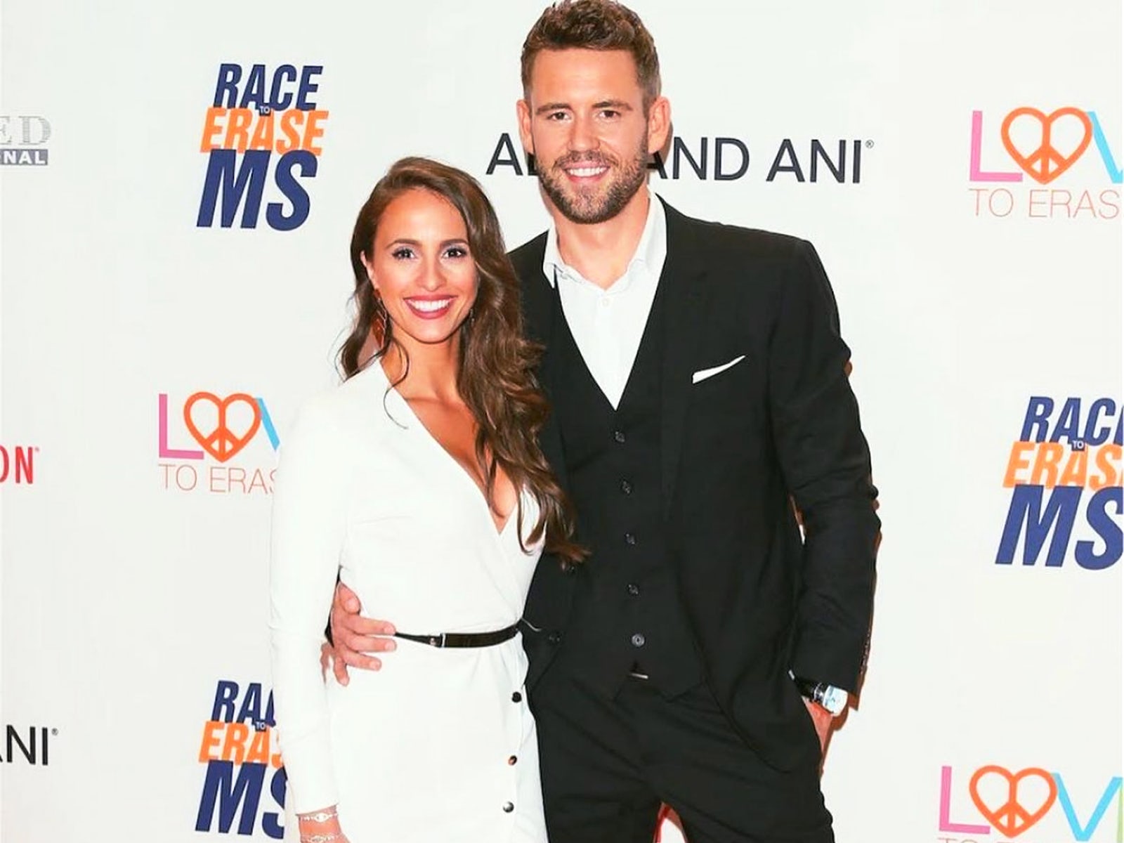 Nick Viall and Vanessa Grimaldi all smiles as they attend MTV Movie ...